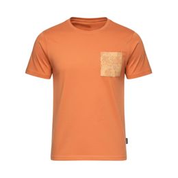 Ombre T-Shirt Herren Gr&ouml;&szlig;e S camel / orange