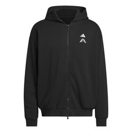 adidas Performance Sportsweatjacke 'Adidas x FARM Saccosh' Herren Gr&ouml;&szlig;e L schwarz / wei&szlig;