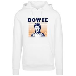 F4NT4STIC Sweatshirt 'David Bowie' Herren Gr&ouml;&szlig;e S navy / orange / wei&szlig;