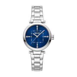 DKNY Uhr 'Urban' Damen Gr&ouml;&szlig;e One Size blau / silber