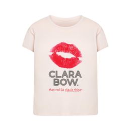 F4NT4STIC T-Shirt 'Clara Bow Red Lip Classic Thing' Damen Gr&ouml;&szlig;e XS rosa / rot / schwarz