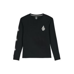 Volcom Shirt 'Iconic Stone' Jungen Gr&ouml;&szlig;e 130 dunkelgrau / schwarz / wei&szlig;
