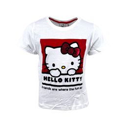 Hello Kitty Shirt 'Hello Kitty' M&auml;dchen Gr&ouml;&szlig;e 140 wei&szlig;