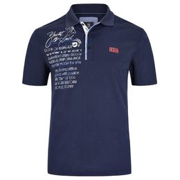 Jan Vanderstorm Poloshirt 'Jano' Herren Gr&ouml;&szlig;e 6XL navy / wei&szlig;