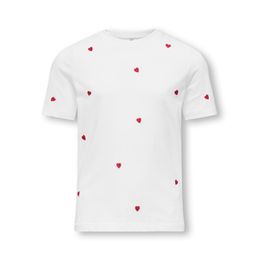 Only Girls T-Shirt M&auml;dchen Gr&ouml;&szlig;e 158/164 rot / wei&szlig;