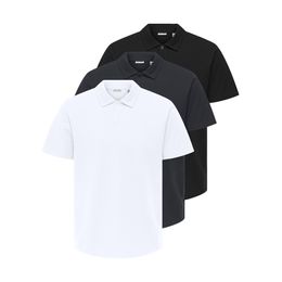 Only & Sons Only & Sons Poloshirt 'Gordon' Herren Gr&ouml;&szlig;e XXL nachtblau / schwarz / wei&szlig;