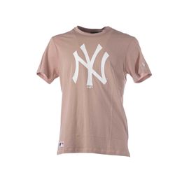 New Era Shirt Herren Gr&ouml;&szlig;e S beige / wei&szlig;