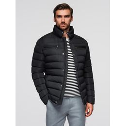Ombre Winterjacke Herren Gr&ouml;&szlig;e S schwarz