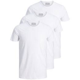 Jack & Jones Jack & Jones T-Shirt 'JJO-Neck' Herren Gr&ouml;&szlig;e M wei&szlig;