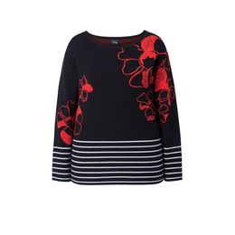 Ulla Popken Pullover Damen Gr&ouml;&szlig;e L/XL rot / schwarz / wei&szlig;