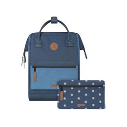 CABAIA Rucksack 'Adventurer' Damen Gr&ouml;&szlig;e M blau / blue denim / wei&szlig;