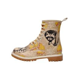 DOGO Schn&uuml;rstiefel 'DOGO Boots - Raccoon' Damen Gr&ouml;&szlig;e 38 beige Winterschuhe