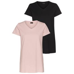 Laura Scott Shirt Damen Gr&ouml;&szlig;e XXS/XS hellpink / schwarz