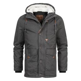 INDICODE Jeans Winterjacke ' Crossing ' Herren Gr&ouml;&szlig;e M braun / grau