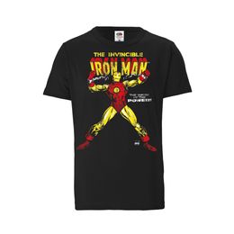 logoshirt T-Shirt 'Iron Man - The Birth Of The Power' Herren Gr&ouml;&szlig;e L schwarz