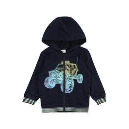 s.Oliver Sweatjacke Jungen Gr&ouml;&szlig;e 140 navy / aqua / hellgelb / wei&szlig;