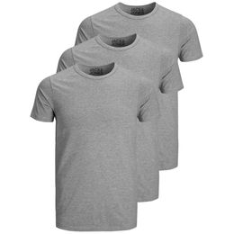 Jack & Jones Jack & Jones T-Shirt 'JJO-Neck' Herren Gr&ouml;&szlig;e S grau