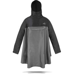 Normani Regenponcho 'Kauai' Damen Gr&ouml;&szlig;e XL/XXL grau / schwarz