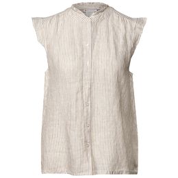 Street One Bluse Damen Gr&ouml;&szlig;e L sand / offwhite