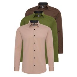 Rusty Neal Hemd Herren Gr&ouml;&szlig;e 5XL beige / braun / khaki