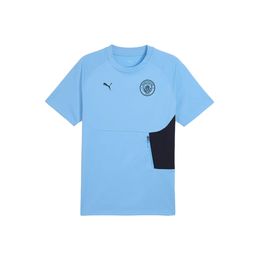 Puma Funktionsshirt 'Manchester City' Herren Gr&ouml;&szlig;e L navy / himmelblau