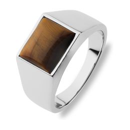 FAVS. FAVS Ring 'Tigerauge' Herren Gr&ouml;&szlig;e 66 braun / silber