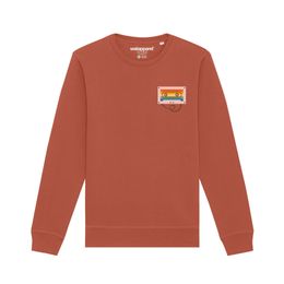 Watapparel Sweatshirt ' Rainbow Cassette ' Herren Gr&ouml;&szlig;e XXL hellbraun / mischfarben