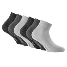 Rohner Basic Socken Damen Gr&ouml;&szlig;e 35/38 grau / schwarz