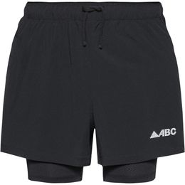 ABC Laufshorts Damen Gr&ouml;&szlig;e L schwarz / wei&szlig;