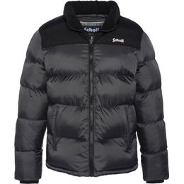 Schott NYC Jacke Herren Gr&ouml;&szlig;e XL anthrazit / wei&szlig;