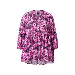 Ulla Popken Bluse Damen Gr&ouml;&szlig;e XXL/XXXL pink / himbeer / schwarz
