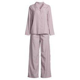 Seidensticker Pyjama 'Classic Fil a Fil' Damen Gr&ouml;&szlig;e 4XL lila Winterkleid