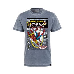 Recovered T-Shirt 'Marvel Team Up' Herren Gr&ouml;&szlig;e XXL blau