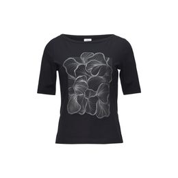 s.Oliver BLACK LABEL T-Shirt Damen Gr&ouml;&szlig;e XXS hellgrau / schwarz