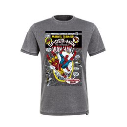 Recovered T-Shirt 'Marvel Team Up' Herren Gr&ouml;&szlig;e M grau