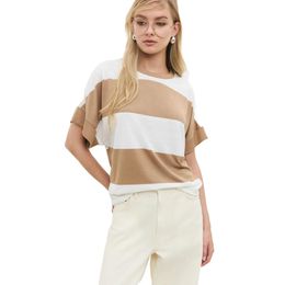 No Matter What T-Shirt Damen Gr&ouml;&szlig;e M beige / naturwei&szlig;