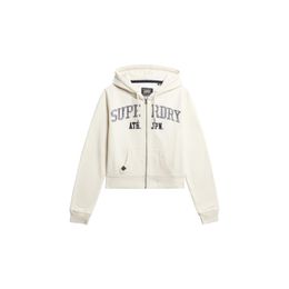Superdry & Co Sweatjacke 'Athletic Essentials' Damen Gr&ouml;&szlig;e L wei&szlig;