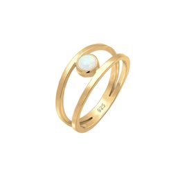 Elli Ring 'Opal' Damen Gr&ouml;&szlig;e 56 gold