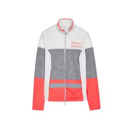Madeleine Mode Madeleine Jacke Damen Gr&ouml;&szlig;e XXXL grau / neonrot / wei&szlig;