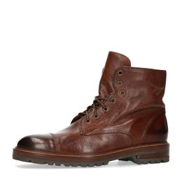 Manfield Schn&uuml;rboots Herren Gr&ouml;&szlig;e 45 braun