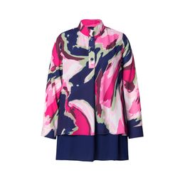 Ulla Popken Bluse Damen Gr&ouml;&szlig;e XL/XXL marine / pastellgr&uuml;n / pink