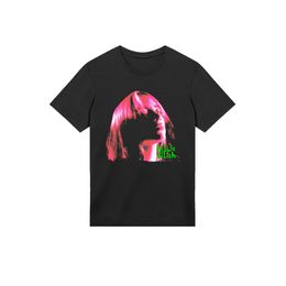F4NT4STIC T-Shirt 'Billie Eilish Iconic Pop Music Art Print for Fans' Herren Gr&ouml;&szlig;e XS gr&uuml;n / neonpink / schwarz
