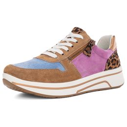 Ara Sneaker Damen Gr&ouml;&szlig;e 37.5 cyanblau / braun / lila / schwarz