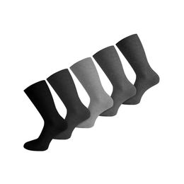 Normani Socken Damen Gr&ouml;&szlig;e 39/42 anthrazit / hellgrau / dunkelgrau / schwarz