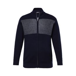 Men Plus Strickjacke Herren Gr&ouml;&szlig;e XXL navy / blaumeliert