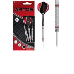 Bull's Bull's Steeldarts ' Artos AR3 Dartpfeile 80% Tungsten Darts-Set Anf&auml;nger ' Herren Gr&ouml;&szlig;e 24 rot / schwarz