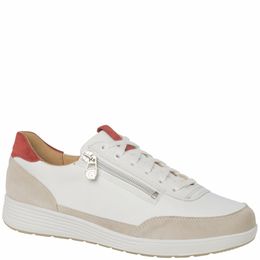 Ganter Schn&uuml;rschuh Damen Gr&ouml;&szlig;e 41 beige / rot / wei&szlig;
