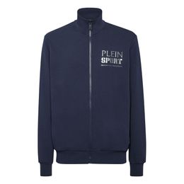 Plein Sport Sweatjacke 'Tiger' Herren Gr&ouml;&szlig;e S nachtblau / silber