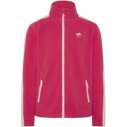 POLO SYLT Fleecejacke M&auml;dchen Gr&ouml;&szlig;e 146/152 pink / wei&szlig;