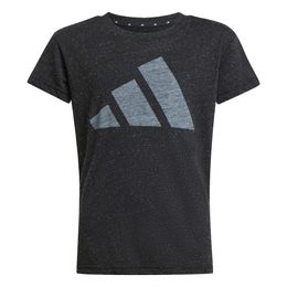 adidas Sportswear Sportshirt 'Essentials' M&auml;dchen Gr&ouml;&szlig;e 164 grau / schwarz